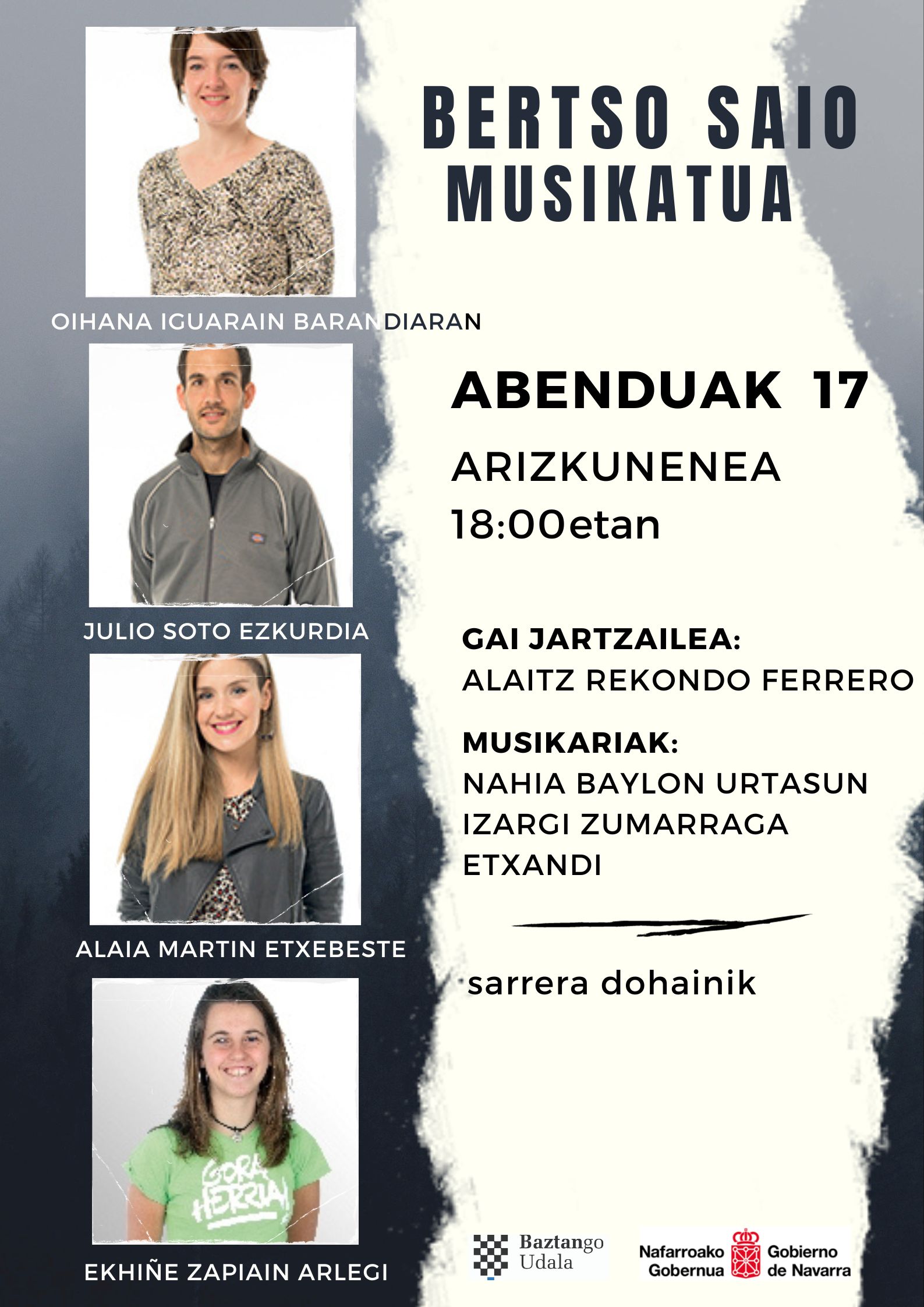 Sesión musical de versos – Ayuntamiento de Baztan